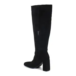 DIBA TRUE Suede Stove Pipe Tall Boot - Black