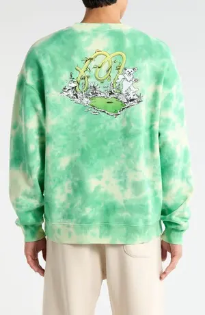 MALBON Grateful Dead Tie-dye Graphic Sweatshirt