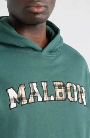 MALBON Fesque Preston Hoodie - Hunter Green