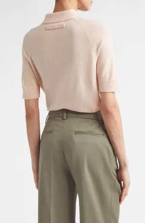 Victoria Beckham Extrafine Merino Wool Polo