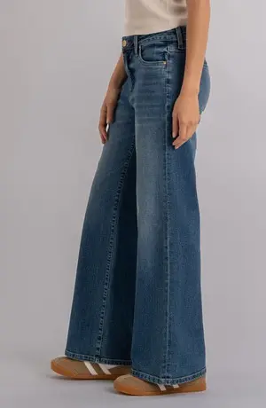 Kut From The Kloth Maya High Waist Wide Leg Jeans - Generous W/dark