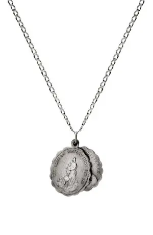 Miansai Saints Charm Necklace - Sterling Silver/oxidized