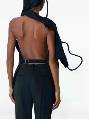 Issey Miyake Open-back Sleeveless Top