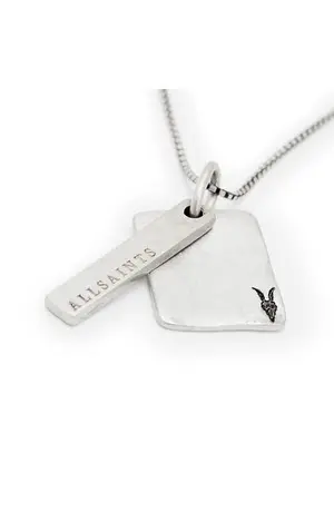 ALLSAINTS Leor Dog Tag Pendant Necklace