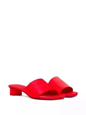 MAISON MARGIELA Embossed Block-heel Sandals - Red
