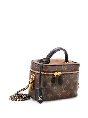 LOUIS VUITTON Vanity Handbag Reverse Monogram Canvas Pm Satchel