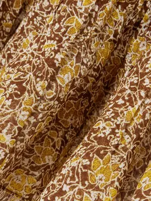 MARANT ETOILE Lirhetta Floral-print Organic Cotton-voile Top