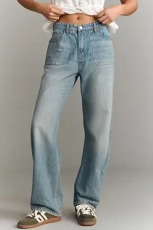 RE/DONE Rewind High-rise Relaxed Jeans - Thunderstruck