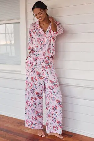 PRINTFRESH Swoong Sparrows Wildest Dreams Pajama Set - Pink Petal