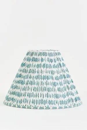 Anthropologie Printed Ruched Empire Lamp Shade Savannah