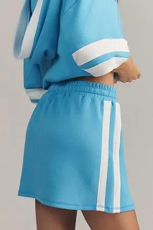Daily Practice Drawstring Mini Skirt - Blue