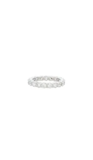 Shashi Medium Diamond Tennis Ring - Silver