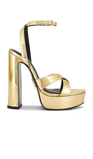 Retrofete Melodia Platform Sandal In Metallic