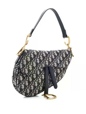 Dior Saddle Bag Oblique Canvas Medium - Blue