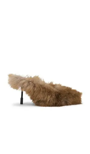 MSGM Fluffy Mule - Natural