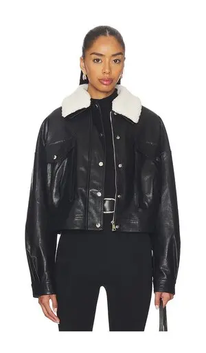 Superdown Colette Faux Leather Jacket