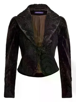 Ralph Lauren Embroidered Velvet Blazer