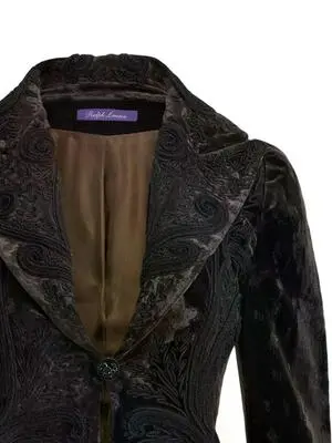 Ralph Lauren Embroidered Velvet Blazer