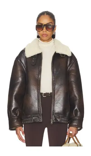 Superdown Georgiana Faux Leather Jacket