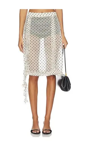 Rokh Frilled Polka Dot Skirt