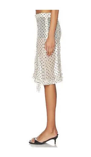 Rokh Frilled Polka Dot Skirt