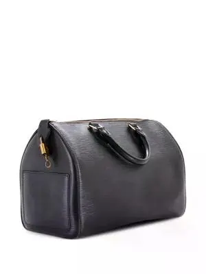 LOUIS VUITTON Speedy Handbag Epi Leather 30 - Black