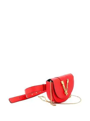 Versace Virtus Leather Belt Bag