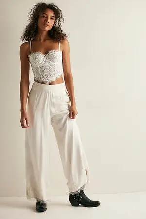 Free People Moonlit Meadow Corset - Clean Ivory