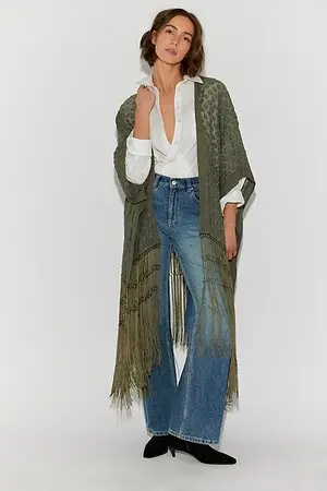 Free People Forever Fringe Open Duster
