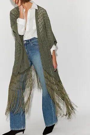 Free People Forever Fringe Open Duster