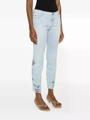 Ermanno Scervino Lace Detailed Jeans