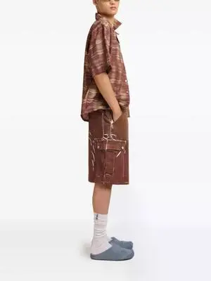 Marni Wave-print Pocket Shirt