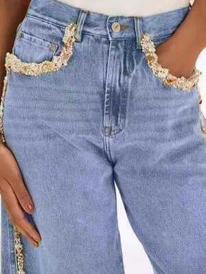 PatBO Camila Coelho Beaded Jeans