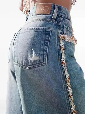 PatBO Camila Coelho Beaded Jeans