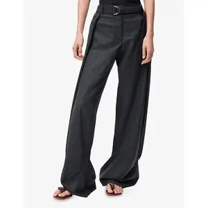 Loewe Pleated Adjustable-belt Wool Trousers