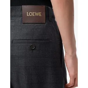 Loewe Pleated Adjustable-belt Wool Trousers