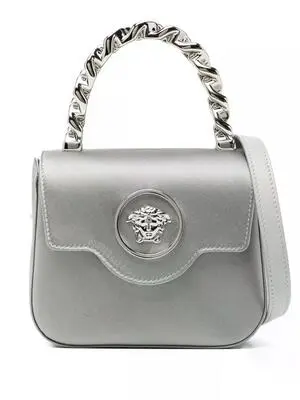 Versace Jeans Couture Silver Tone Bags For Women