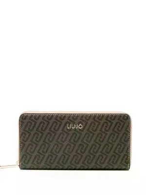 Liu Jo Large Monogram Zip Wallet - Brown