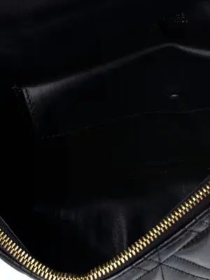 Versace Virtus Flap Quilted Leather Shoulder Bag