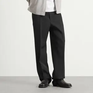 JIL SANDER Relaxed Fit Tailored Trouser - Black