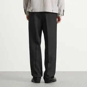 JIL SANDER Relaxed Fit Tailored Trouser - Black