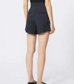 Max Mara Cotton Tailored Shorts - Blue