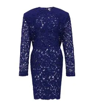 Saint Laurent Guipure Lace Mini Dress