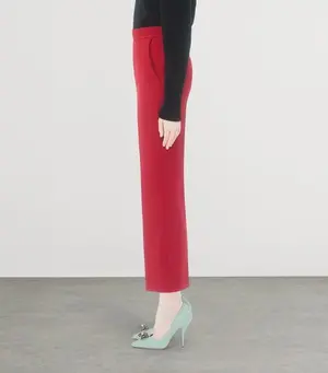 Valentino Garavani Virgin Wool Vlogo Flare Trousers