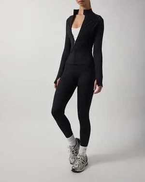 SISTERLY TRIBE Softsculpt Zip Jacket - Black