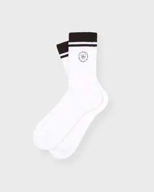 SPORTY & RICH Srhwc Socks - Vit,brun