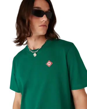 Casablanca Evergreen Diamond Logo Short Sleeve T-shirt
