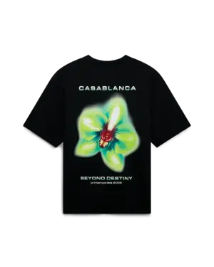 Casablanca Glitch Orchid Oversized Short Sleeve T-shirt - Multicolor