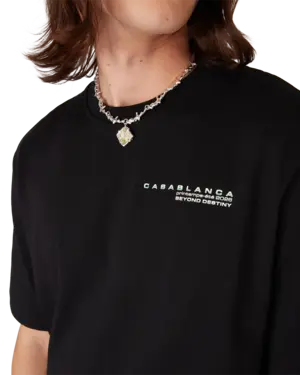 Casablanca Glitch Orchid Oversized Short Sleeve T-shirt - Multicolor