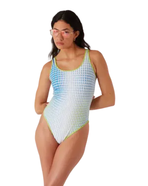 Casablanca Gradient Printed One-piece Swimsuit - Multicolor